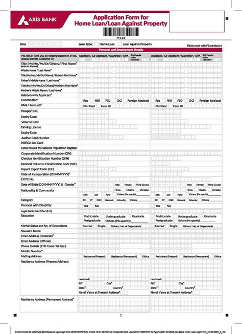 Axis Bank Additional Kyc Declaration Form Download In Pdf