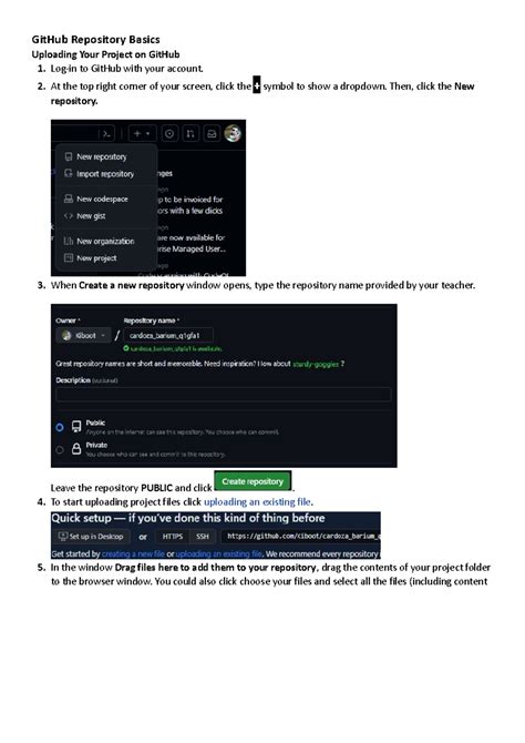 Git Hub Repository Basics Github Repository Basics Uploading Your