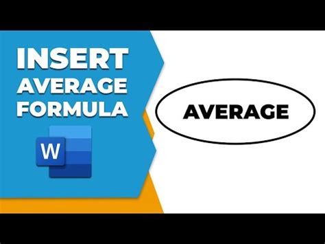 How To Insert Average Formula In Microsoft Word Table The Graphic Home