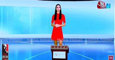The India Today Group Has Recently Revealed The Nations First Ai News Anchor