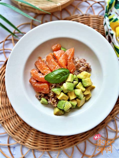 연어덮밥 소스 만들기 사케동 레시피 생연어 요리 네이버 블로그