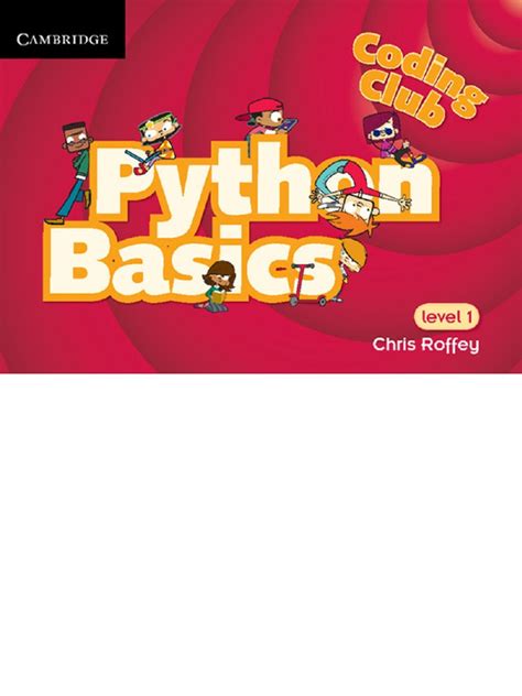 Coding Club Level 1 Python Basics Pdf Parameter Computer Programming Variable Computer