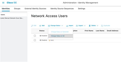 Solved Bulk Modification Of Identity Information Cisco Ise Cisco Community