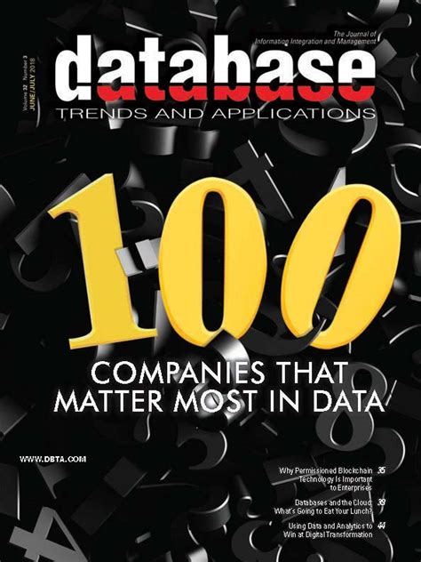 Database Trends And Applications Magazine June July 2018 Database Trends And Applications