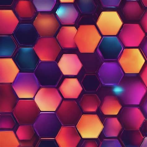 Premium Photo Hexagon With Hexagon Background Generative Ai