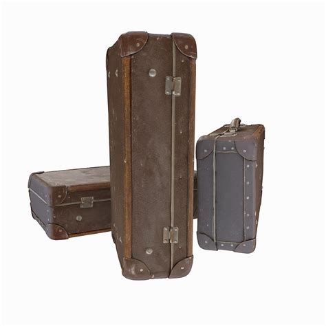 오래된 여행 가방 3d 모델 49 Unknown Max 3ds Fbx Obj Free3d