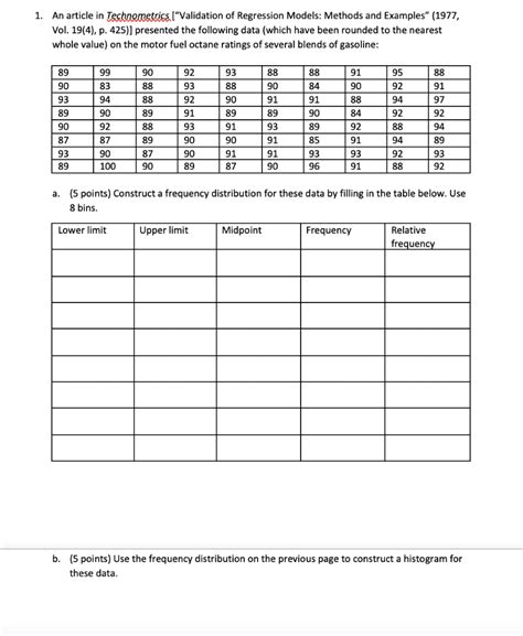 Solved 1 An Article In Technometrics Validation Of