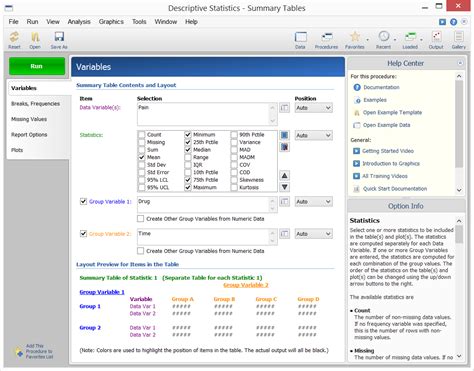Descriptive Statistics Summary Report Excel Organizerdelta