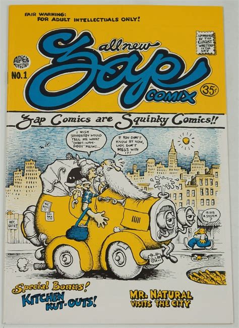 Zap Comix 1 VF 3rd Print Robert Crumb Apex Underground Comix