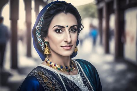Premium Ai Image Iranian Woman Portrait Neural Network Ai Generated