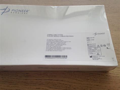 New Pioneer Surgical 402 618 Sternal Cable System Ss Blunt Needle 4