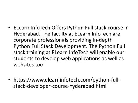 ppt python full stack course in hyderabad powerpoint presentation