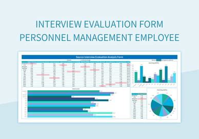 Interview Evaluation Form Personnel Management Employee Excel Template And Google Sheets File