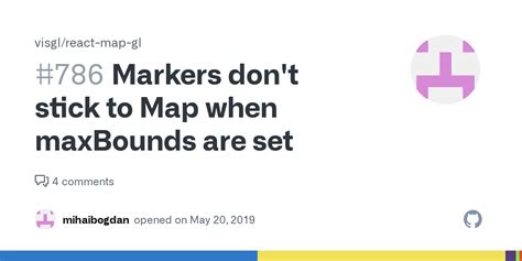 markers don t stick to map when maxbounds are set · issue 786 · visgl react map gl · github