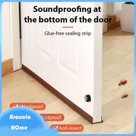 96cm Pvc Door Gap Bottom Seal Strip Dustproof Soundproof Reduce Noise