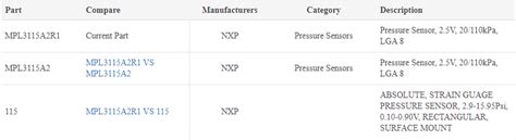 mpl3115a2 pressure sensor datasheet pinout and schematic