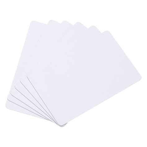 Uxcell Blank Cards 30mil Graphic Quality White Plastic Cards For Photo
