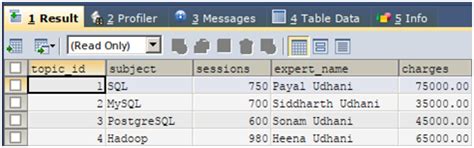 Column In Sql Assigning Different Attributes To Column Table