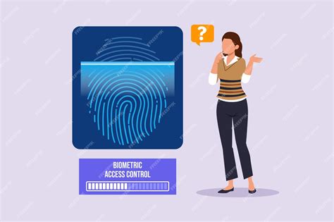 Premium Vector Face Recognition Voice Authentication And Retina Scanning Biometric