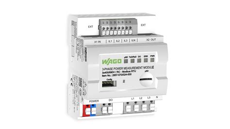 Wago 3 Phase Power Measurement Module For Three Phase Supply Networks