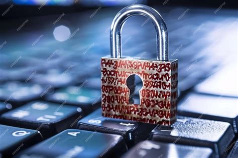 Computer Security With Login And Password Padlock Premium Ai