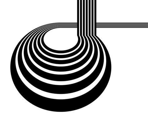 Premium Vector 3d Black And White Lines In Perspective With Abstract