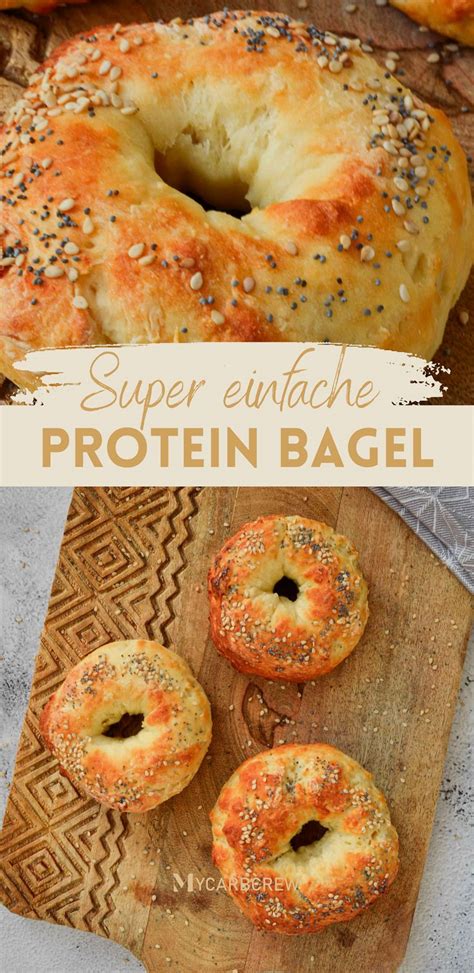 Protein Bagel Eiweißreiche Rezepte Bagels Backen Proteinbrötchen Rezept Frühstücksideen