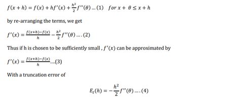 Numerical Differentiation And Integration Onlineengineeringnotes