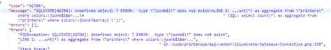 Postgresql On Laravel Using Builder Query Whereraw And Stack Overflow