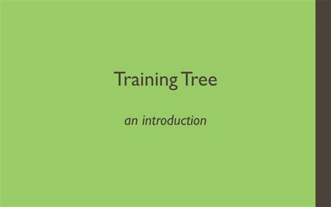 PPT Training Tree PowerPoint Presentation Free Download ID 4948037