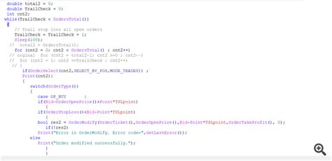 Add Trail Stoploss On All Open Orders With A Script Or Ea Trailing Stop Mql4 And Metatrader
