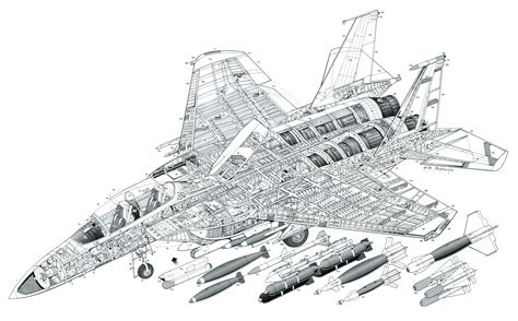 Download Mcdonnell Douglas F 15 Eagle Aircraft Military Schematic Hd