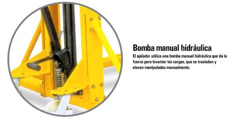 Apilador Manual Am 1016 2ton 16m Tecno Pack