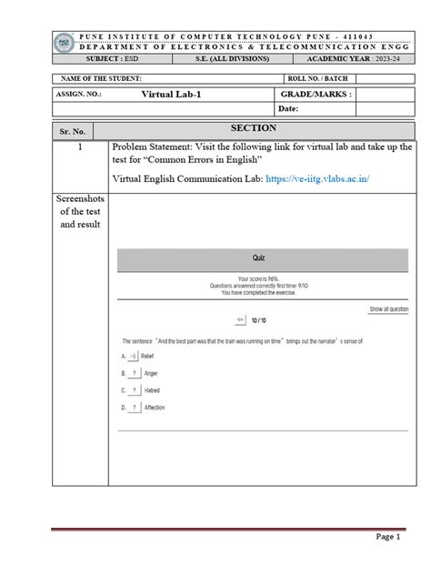 Asgn Virtual Lab 1 Pdf