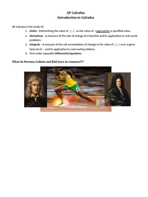 Understanding Calculus Limits Derivatives Integrals And Their Real World Applications Pdf