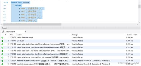 MYSQL表结构和样本数据相关实验 数据库stumis中的表结构 CSDN博客