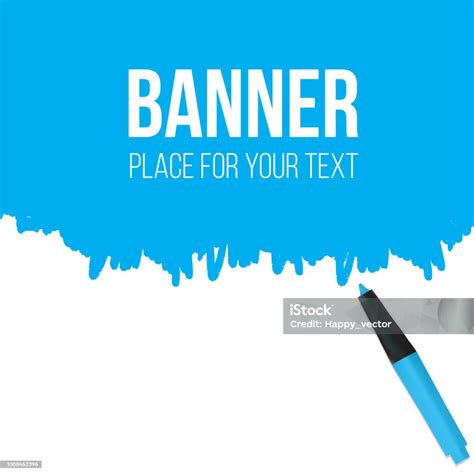 크리에이 티브 벡터 파란색 형광펜 펜 낙서 흰색 배경에 고립의 그림 예술 작품 미술 디자인 얼룩 텍스트에 대 한 장소입니다 추상