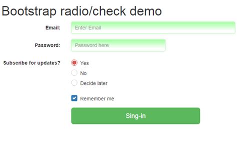 How To Use Bootstrap 3 Radio Buttons With Examples