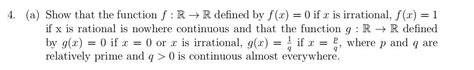 Solved A Show That The Function F RR Defined By F X If Chegg Com