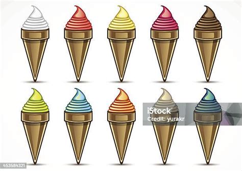 Es Krim Manis Ilustrasi Stok Unduh Gambar Sekarang Adiboga Cokelat