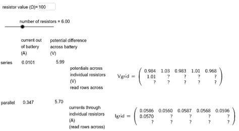 Series Parallel Circuit Simulator Ii Geogebra