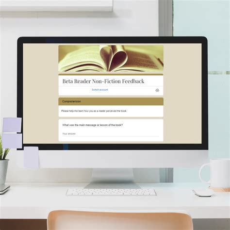 Beta Reader Feedback Google Form For Writers Non Fiction Improve Pacing Plot Sequencing