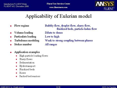 Modeling Multiphase Flows Introductory Fluent Training 2006 Ansys