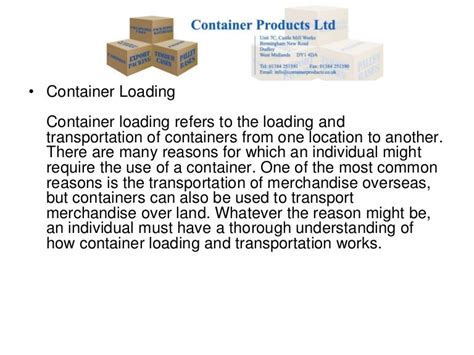 Container Loading Procedure At Tracy Mcfall Blog