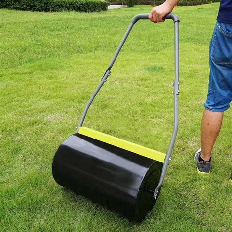 Durable Sandwater Filled Steel Hand Push Garden Grass Lawn Roller Lawn Roller And Lawn