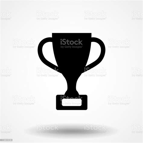 챔피언 컵 아이콘 흰색 배경에 고립입니다 벡터 일러스트입니다 Championship에 대한 스톡 벡터 아트 및 기타 이미지