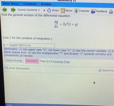 solved main menu contents grades course contents timer