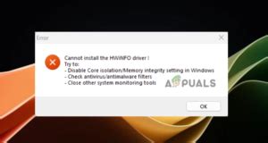Fix HWiNFO64 SYS Driver Not Working After Windows Update