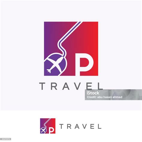 여행 초기 편지 P 아이콘 디자인 개념에 대한 스톡 벡터 아트 및 기타 이미지 개념 개인 비행기 교통수단 Istock