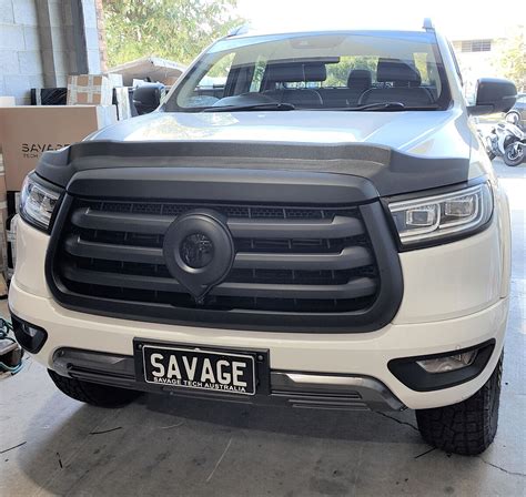 Gwm Cannon Headlights Surround Black Savage Tech Australia